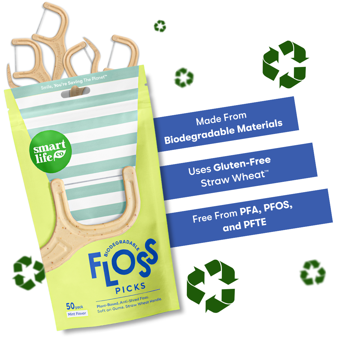 Biodegradable Dental Floss Picks - SmartLifeco