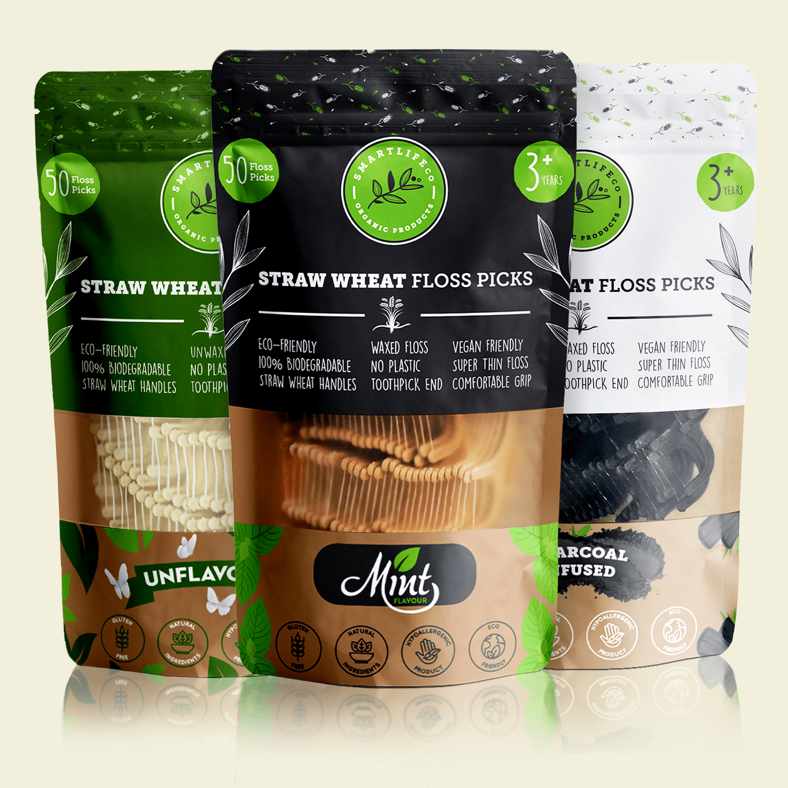 Biodegradable Floss Picks | Sustainable Vegan Dental Flossers – SmartLifeco