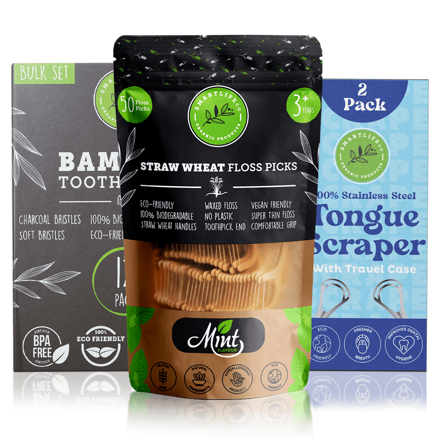 Biodegradable Floss Picks | Sustainable Vegan Dental Flossers – SmartLifeco