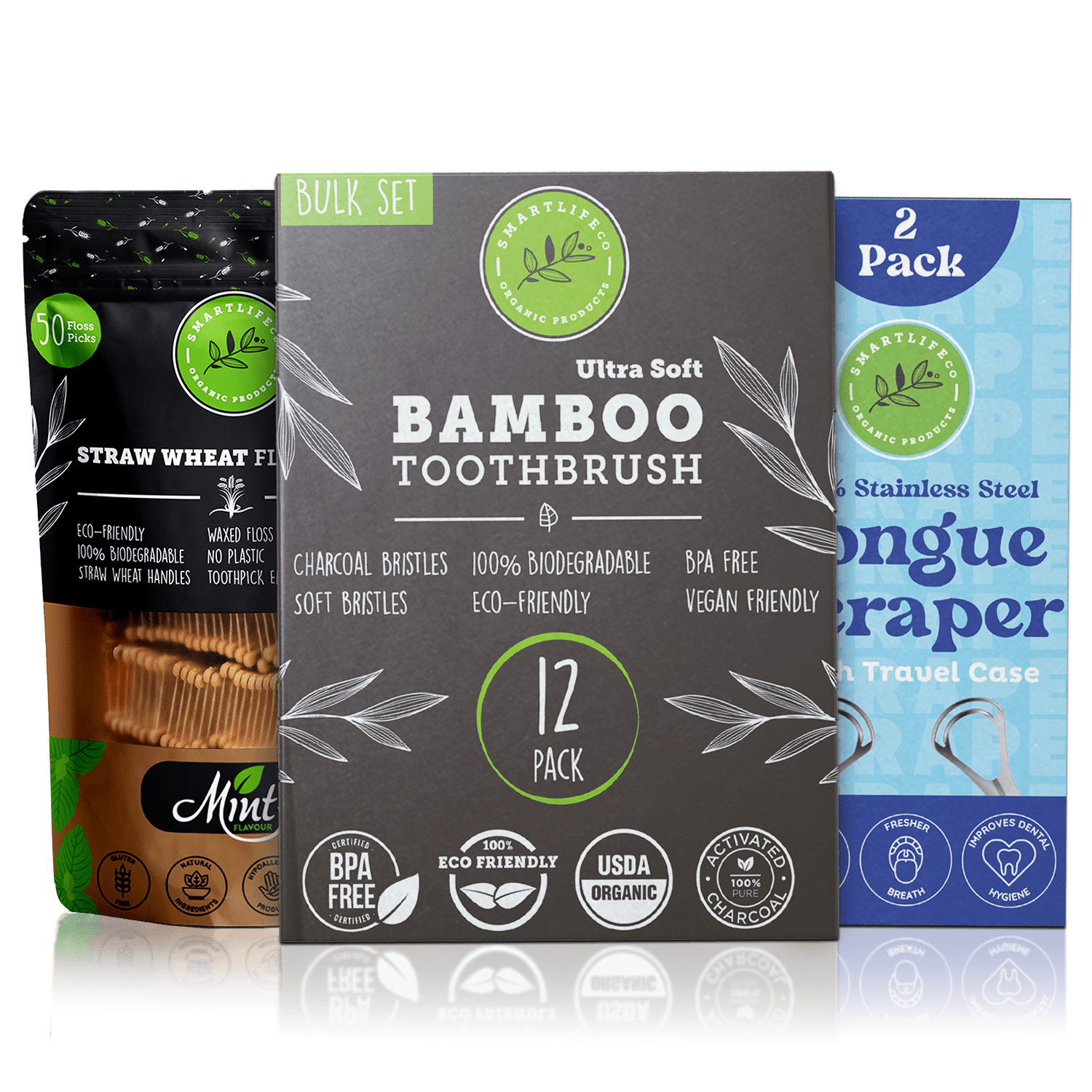 Biodegradable Floss Picks | Sustainable Vegan Dental Flossers – SmartLifeco