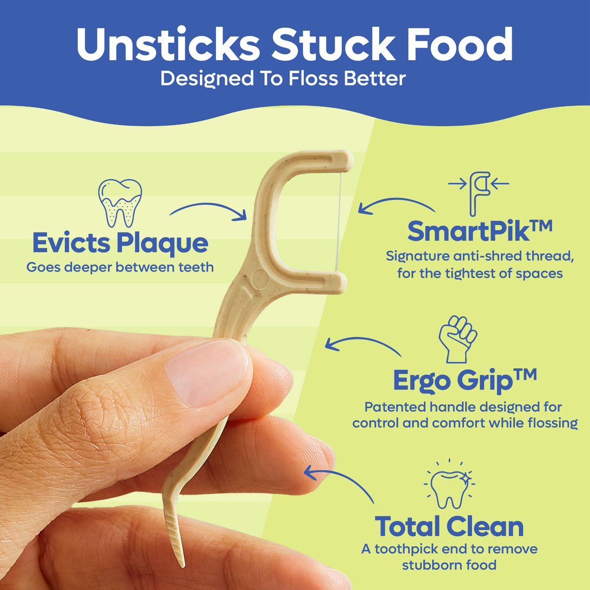 Biodegradable Dental Floss Picks - SmartLifeco