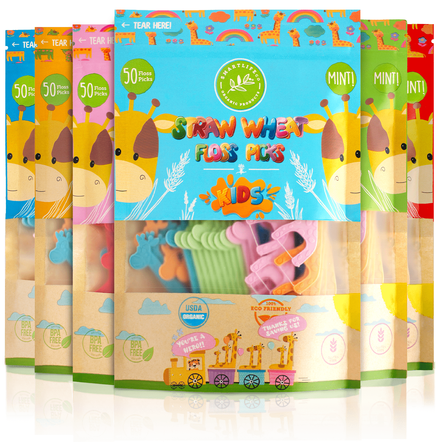 Biodegradable Kids Flossers (Mint) – SmartLifeco